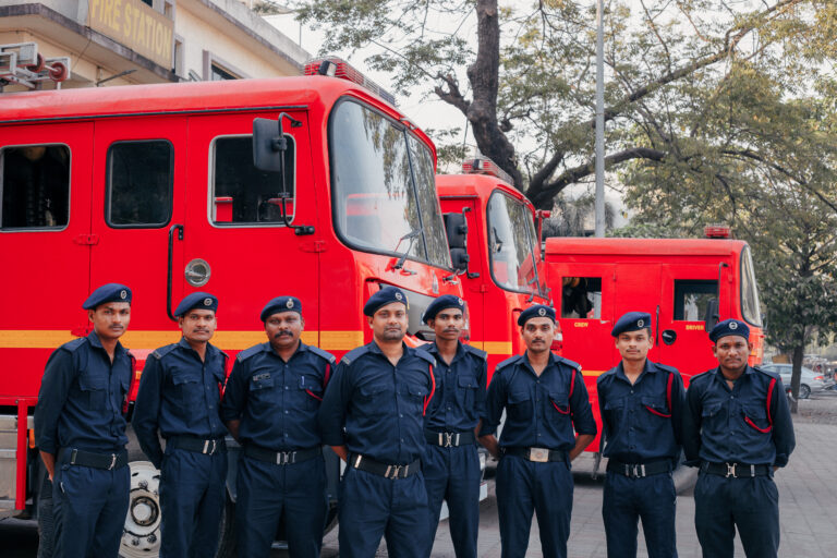 Every city has a fully functional fire and emergency response system.